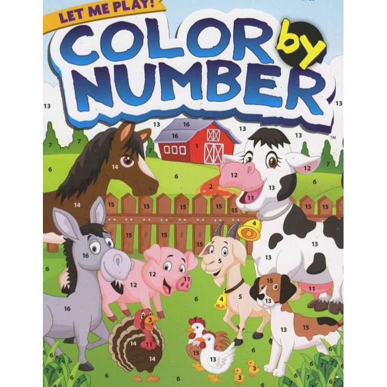 Farm Animals Color By Number Activity Book – M & G Anastasiou Printing ...