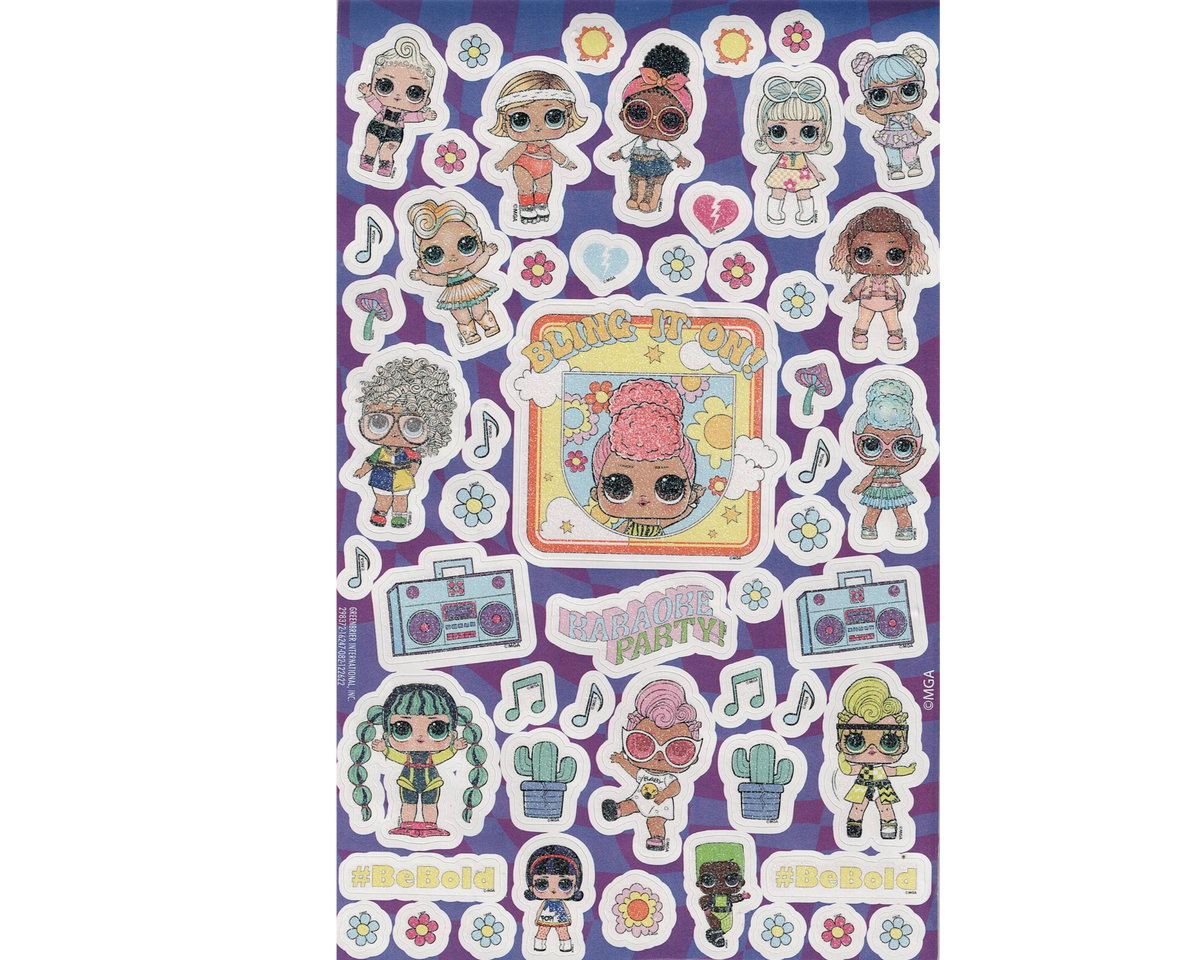 LOL Surprise Sticker Book (4 Sheets 150+ Stickers) – M & G Anastasiou ...