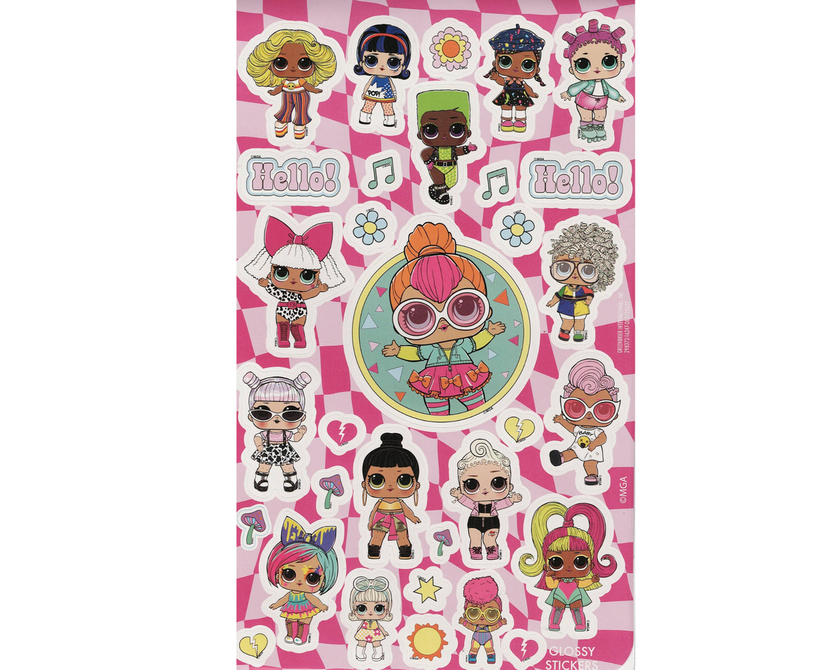 LOL Surprise Sticker Book (4 Sheets 150+ Stickers) – M & G Anastasiou ...