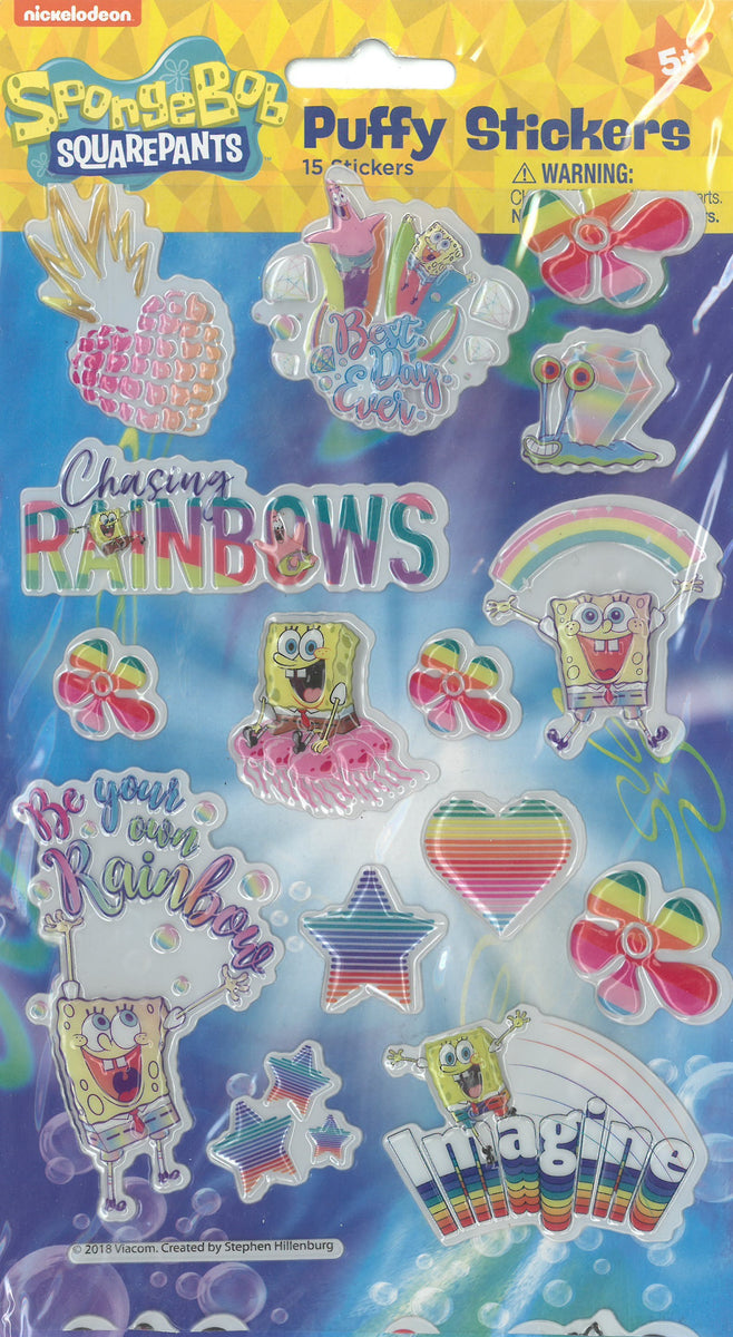SpongeBob 3D Puffy Sticker: Dive into Bikini Bottom with Dimensional F ...