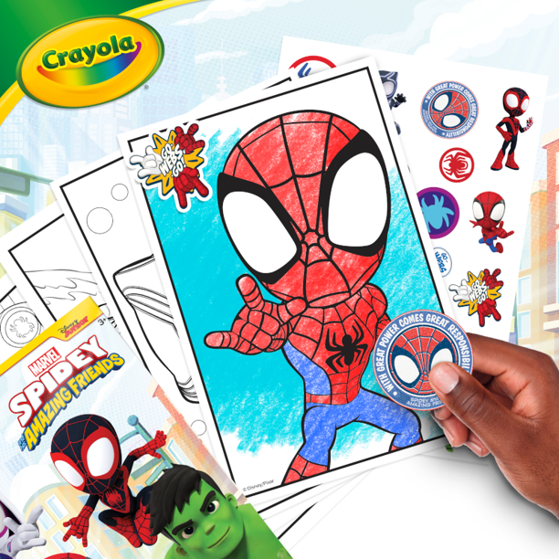 Spidey Coloring Pages Crayola